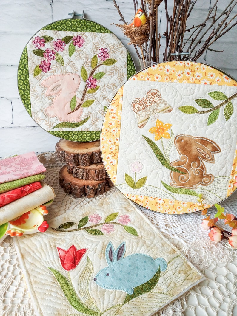 Easter Applique Pattern Bunny Pattern PDF Pattern Easter - Etsy