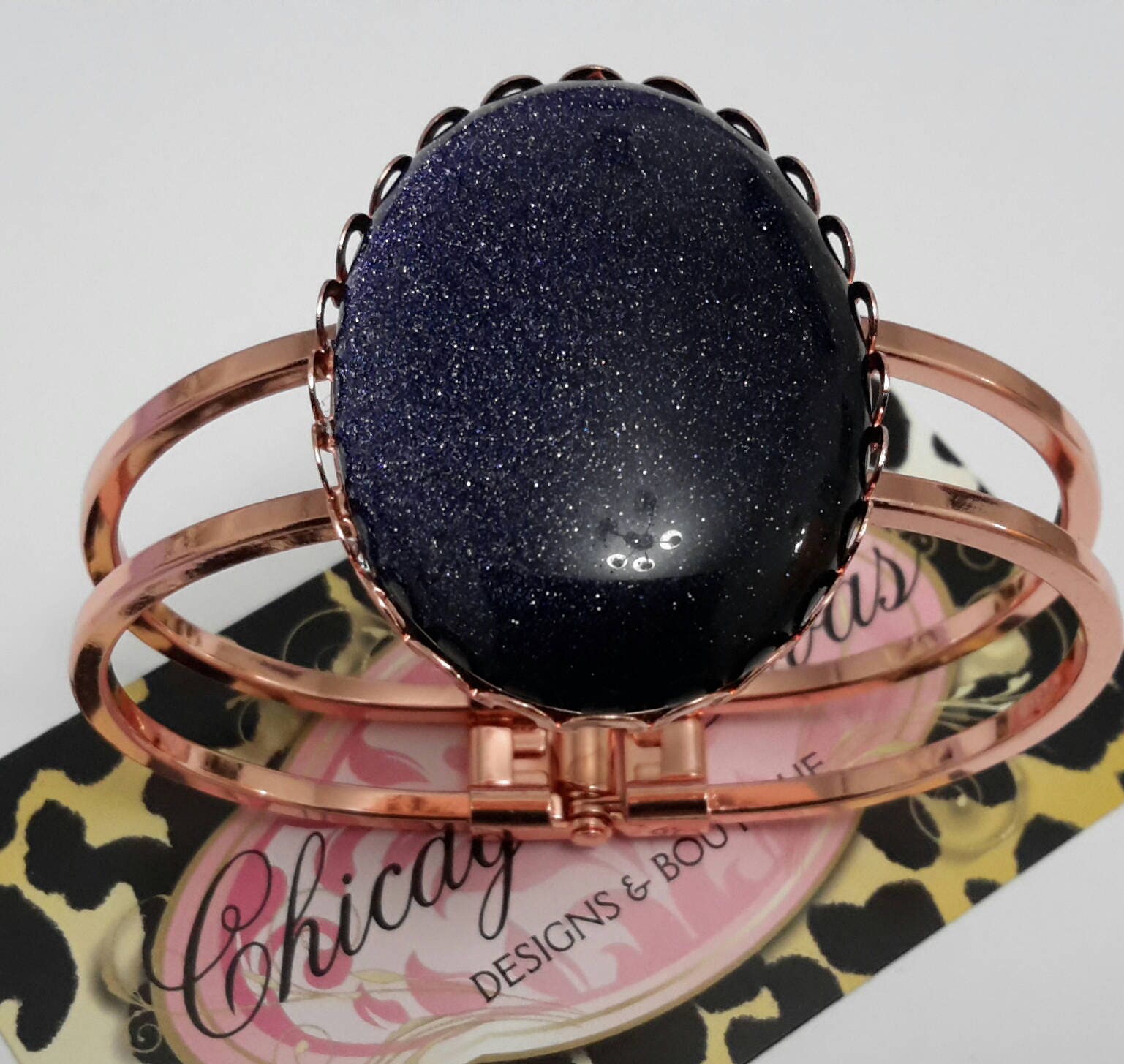 BLUE SANDSTONE Bracelet Natural stone beautiful shiny Healing Power ...