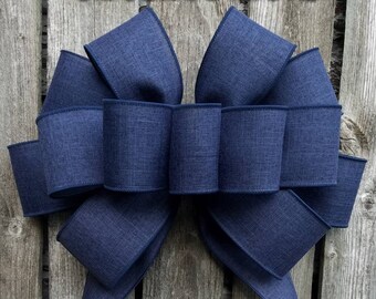 Navy Blue Pew Bows - Etsy