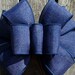 Navy Blue Bows, Blue Deco Mesh Bow, Outdoor Bows, Wreath, Mailbox ...