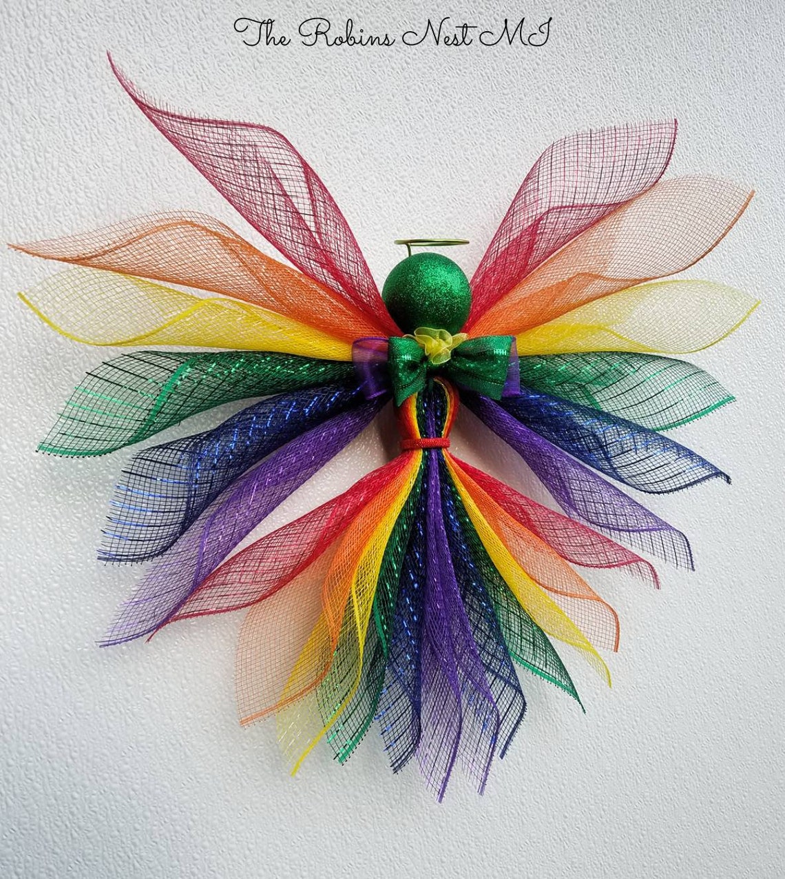 Pride Wreath Rainbow Angel Pride Month Front Door Decor | Etsy