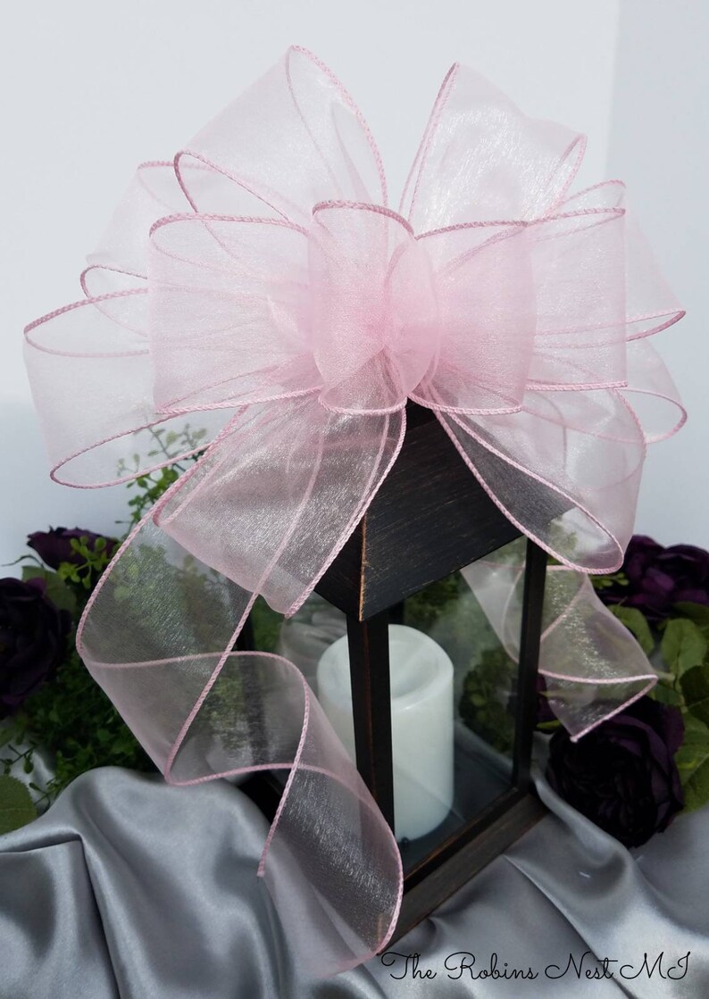 Light Pink Bows Wedding Decor Light Pink Aisle Pew Bows | Etsy