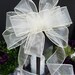 Ivory Bows Ivory Wedding Bow Ivory Organza Wired Ribbon - Etsy