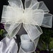 Ivory Bows Ivory Wedding Bow Ivory Organza Wired Ribbon - Etsy