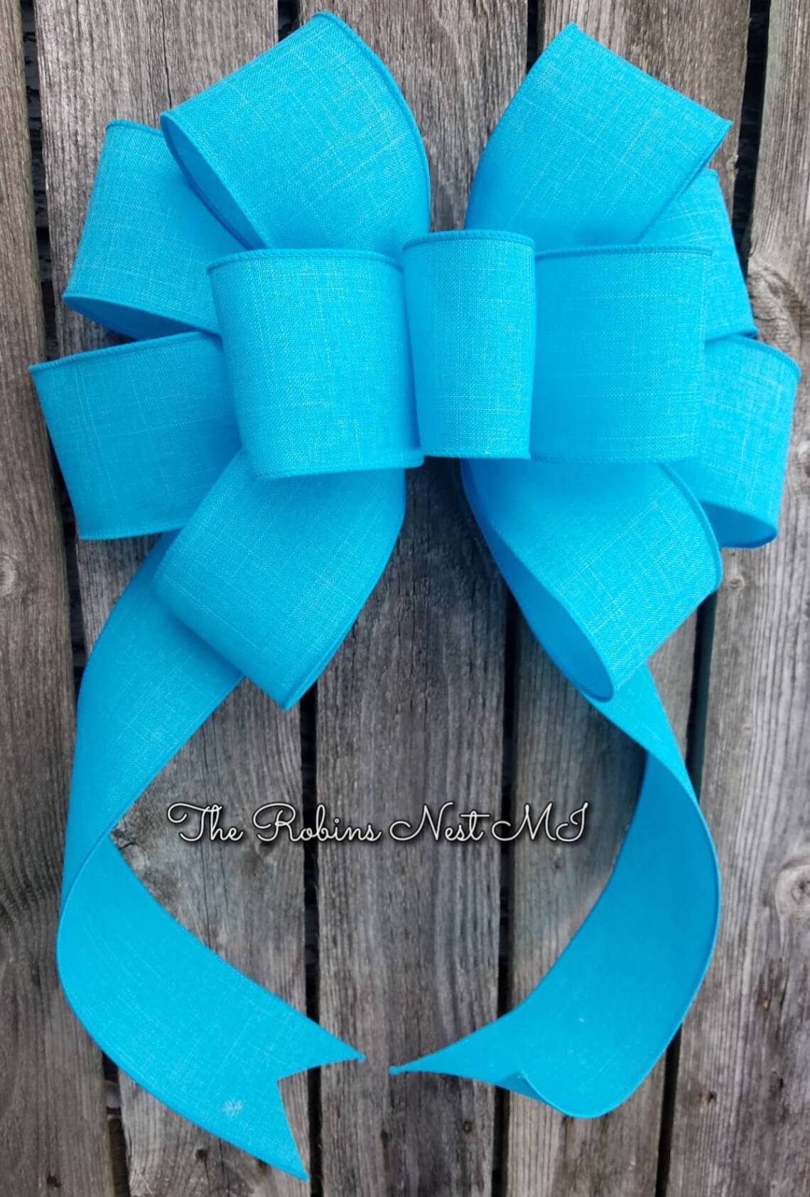 Turquoise Bows Easter Spring Wreath Bows - Etsy