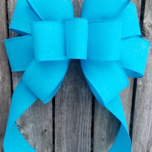 Turquoise Bows Easter Spring Wreath Bows - Etsy