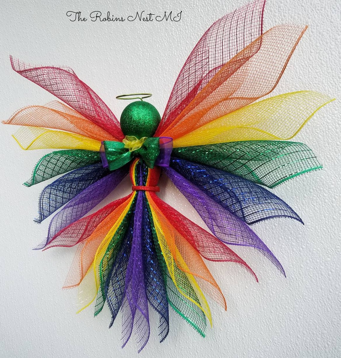 Pride Wreath Rainbow Angel Pride Month Front Door Decor - Etsy