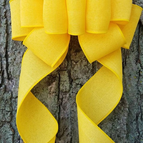 Yellow Burlap Wreath - Etsy