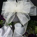 Ivory Bows Ivory Wedding Bow Ivory Organza Wired Ribbon - Etsy