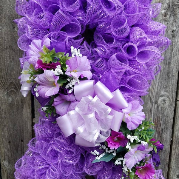 Purple Funeral Ribbon - Etsy