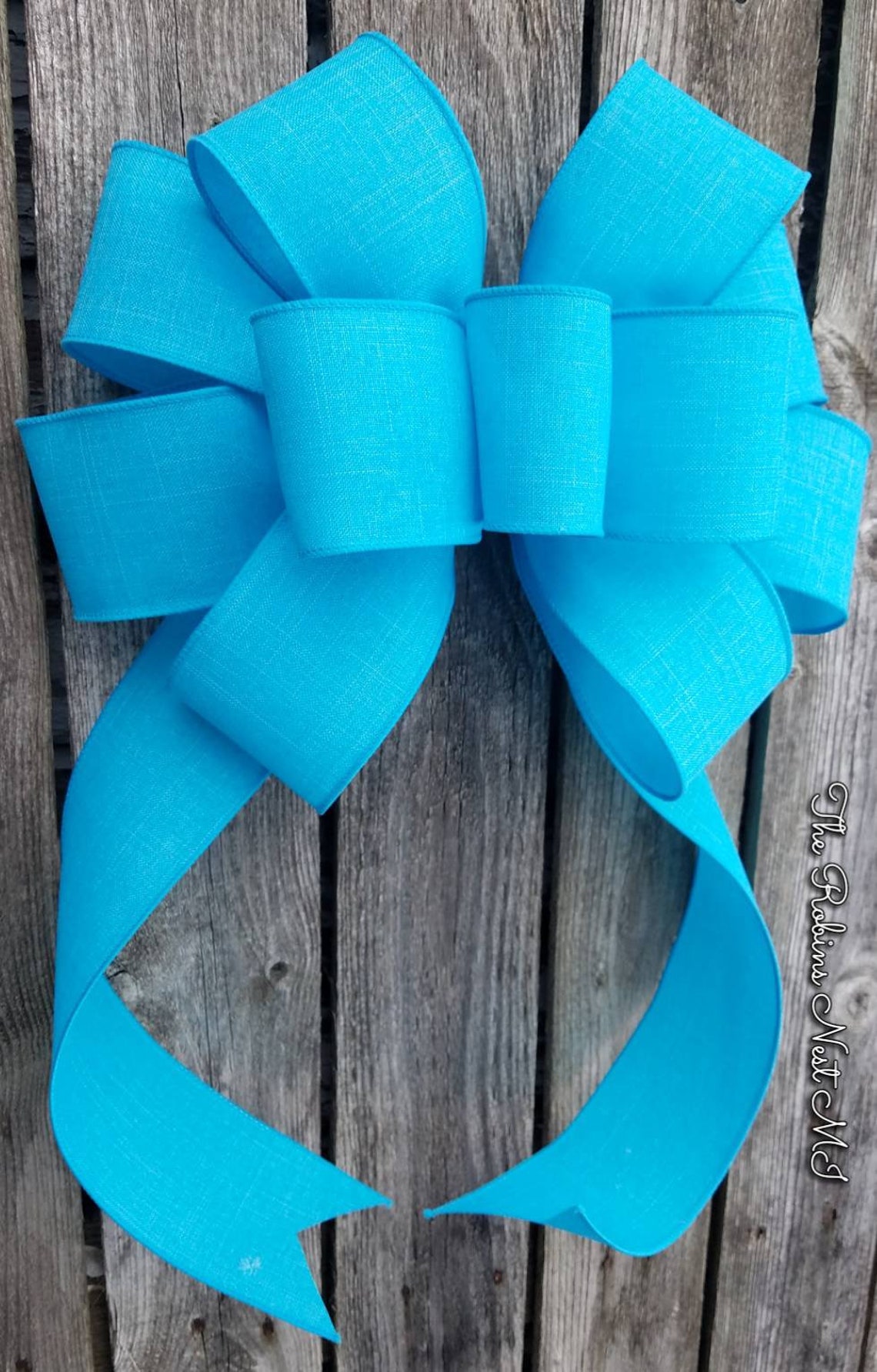 Turquoise Bows Easter Spring Wreath Bows - Etsy
