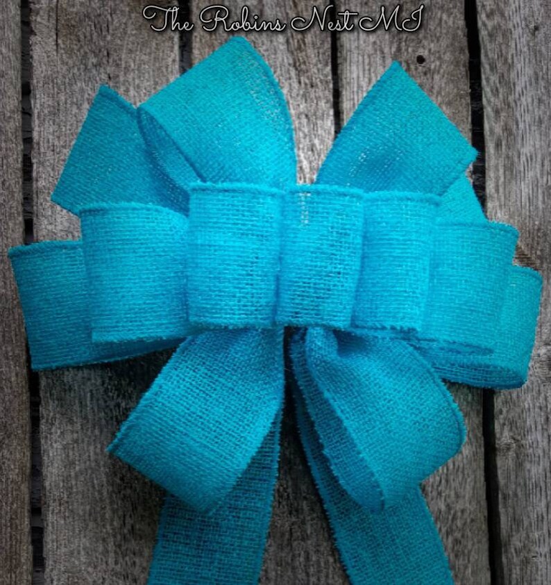 Burlap Bow White Bows of Hope Wired Burlap Ribbon Bows - Etsy