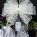 Ivory Bows Ivory Wedding Bow Ivory Organza Wired Ribbon - Etsy