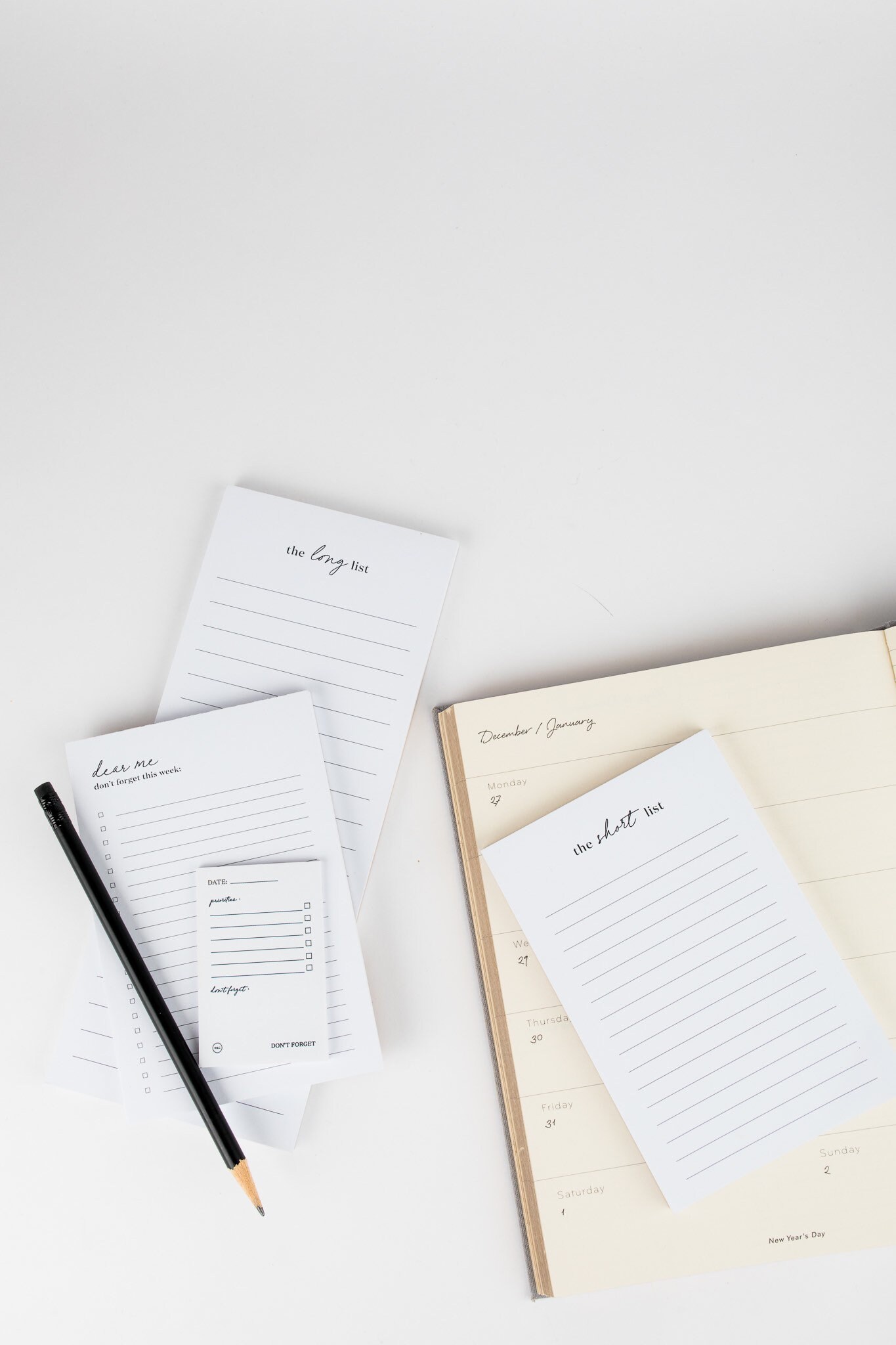 White Notepad Lined Notepad - Etsy