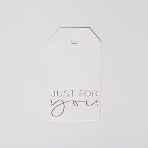 Gift Tags Gold Foil Tags Just for You - Etsy