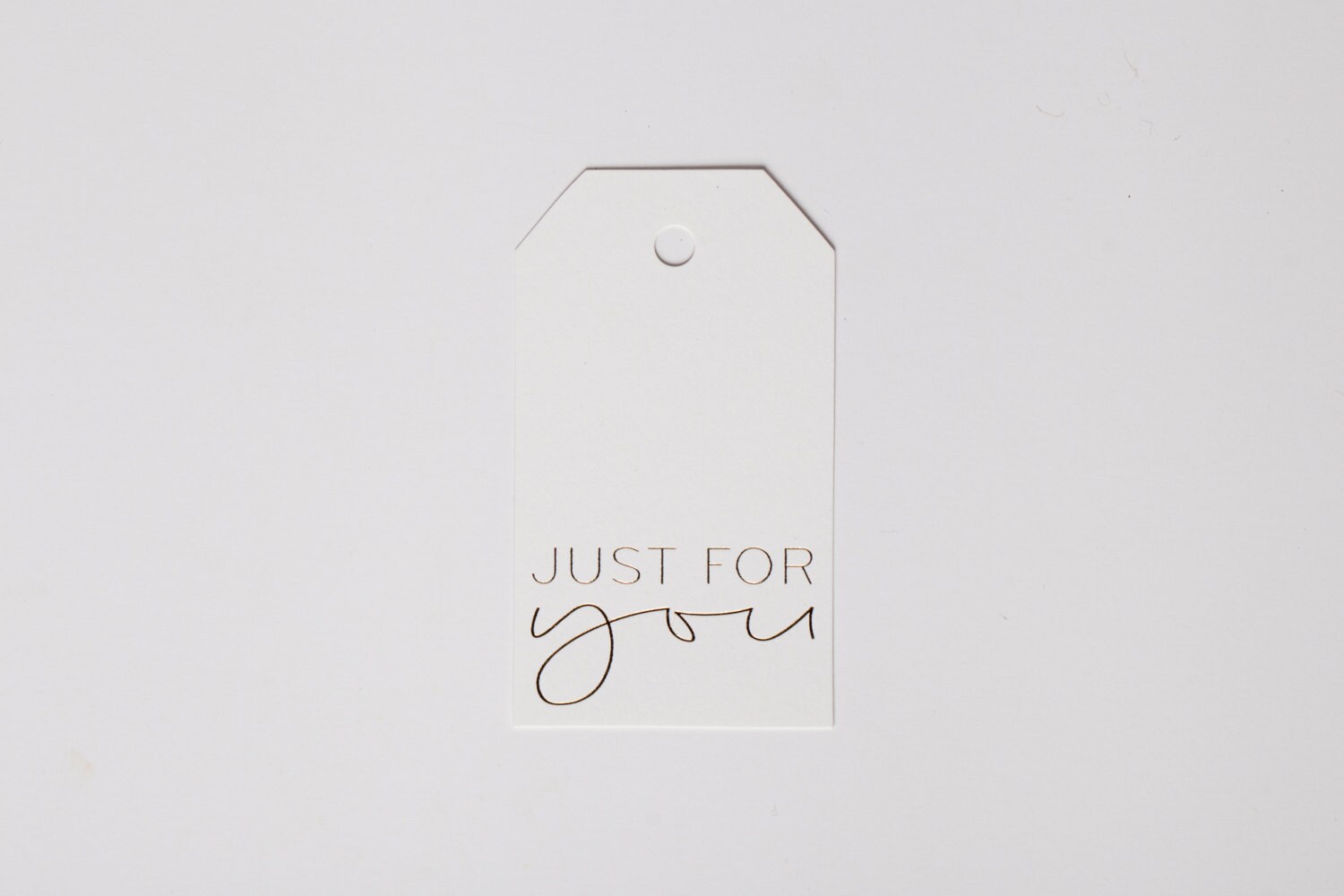 Gift Tags Gold Foil Tags Just for You - Etsy