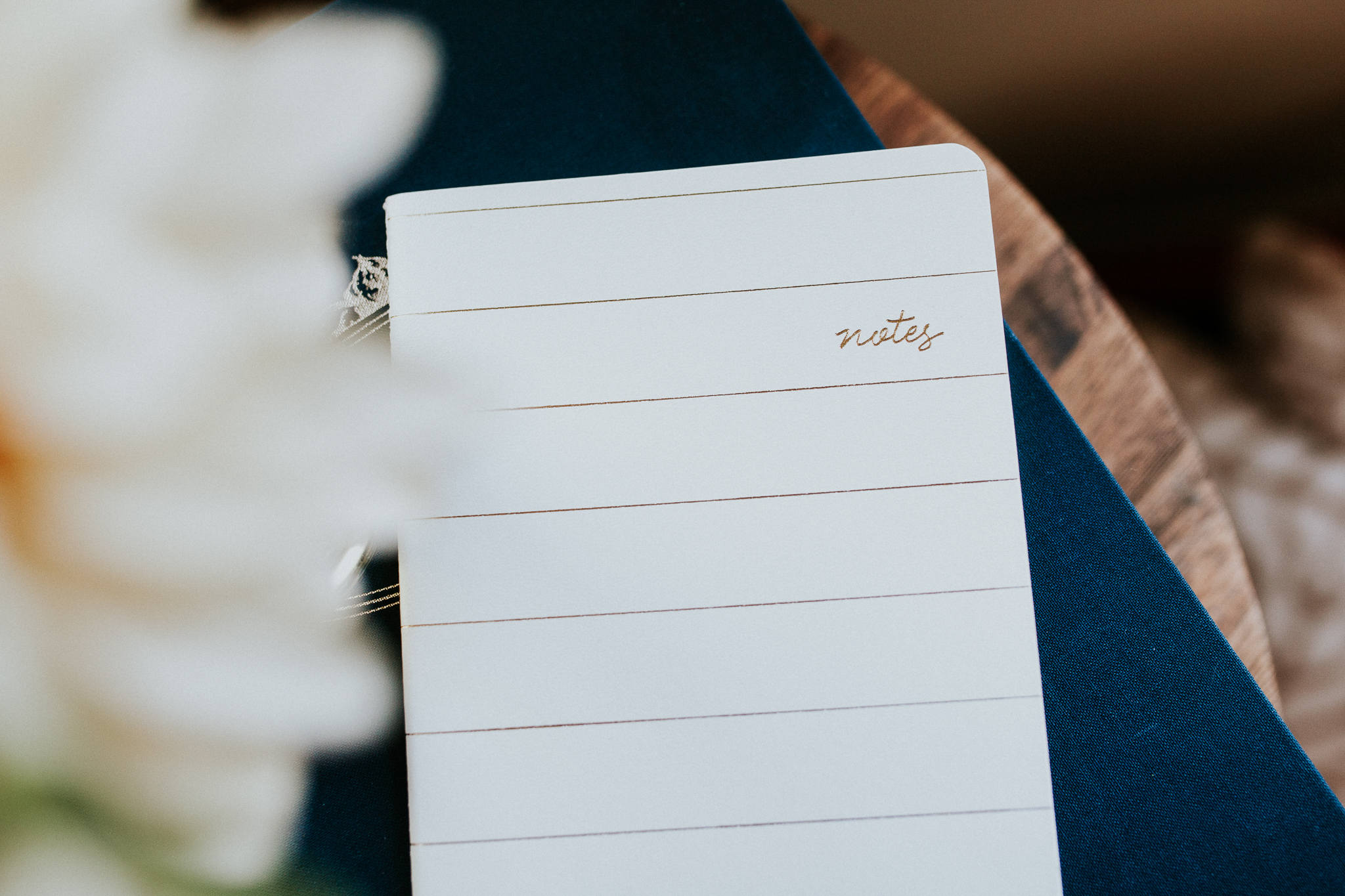 Lined White Notebook Vegan Leather Notebook Gold Foil Notebook Back to ...