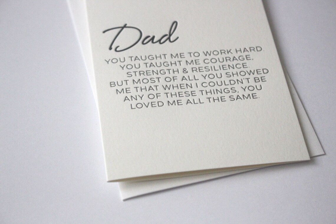 Letter to Dad, Father's Day, Card for Dad, Gift for Dad. - Etsy