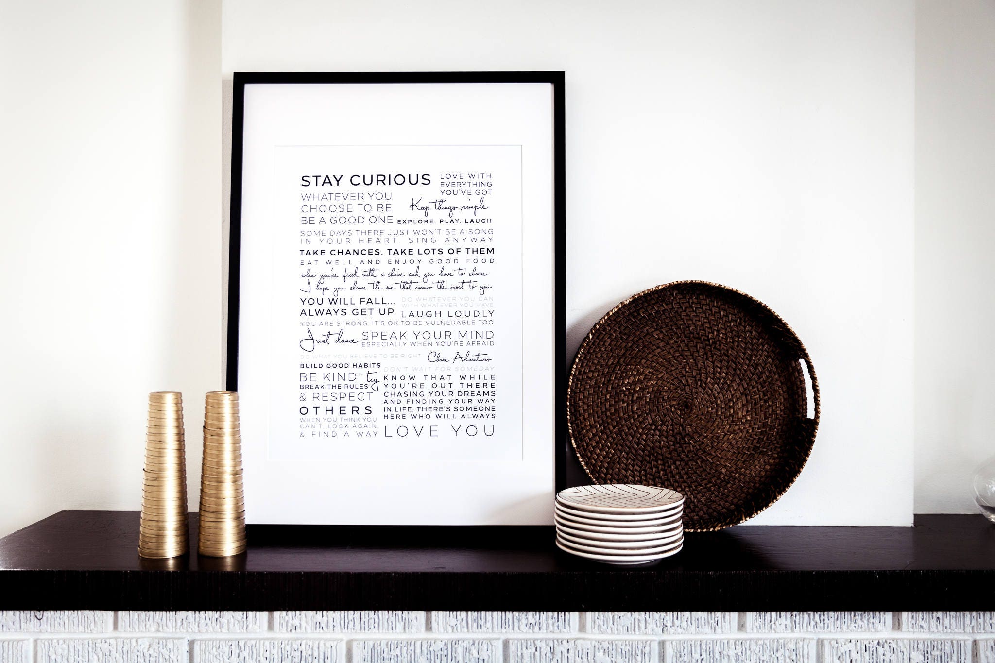 Wall Art Life Manifesto Poster Life's Rules - Etsy