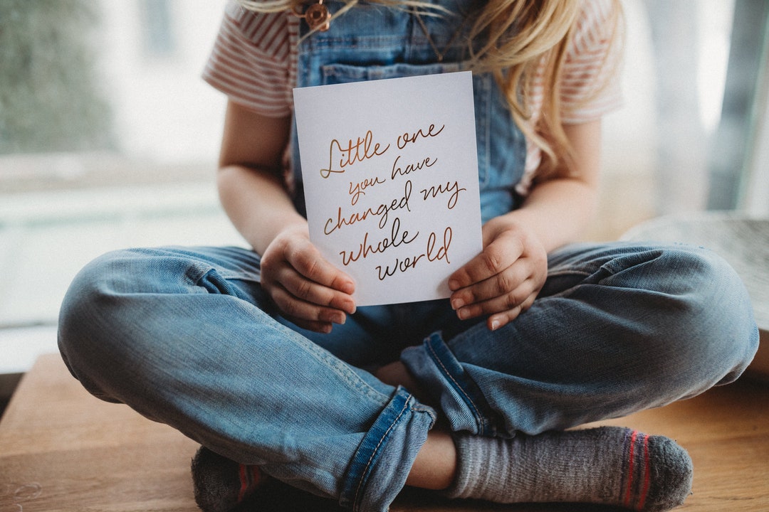 Little One Card to Daughter Son Newborn - Etsy