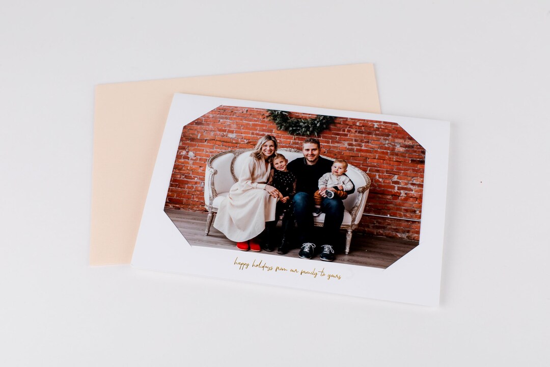 Holiday Card Insert Your Own Photo - Etsy