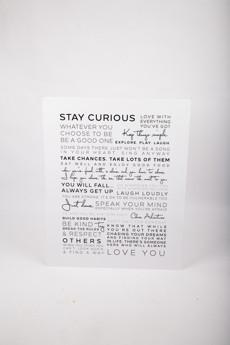 Wall Art Life Manifesto Poster Life's Rules - Etsy