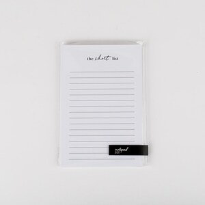 White Notepad Lined Notepad - Etsy