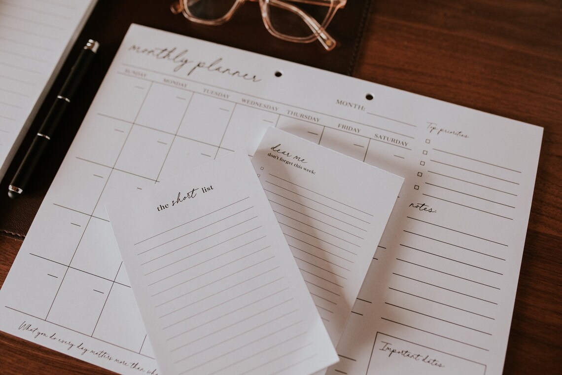 White Notepad Lined Notepad - Etsy