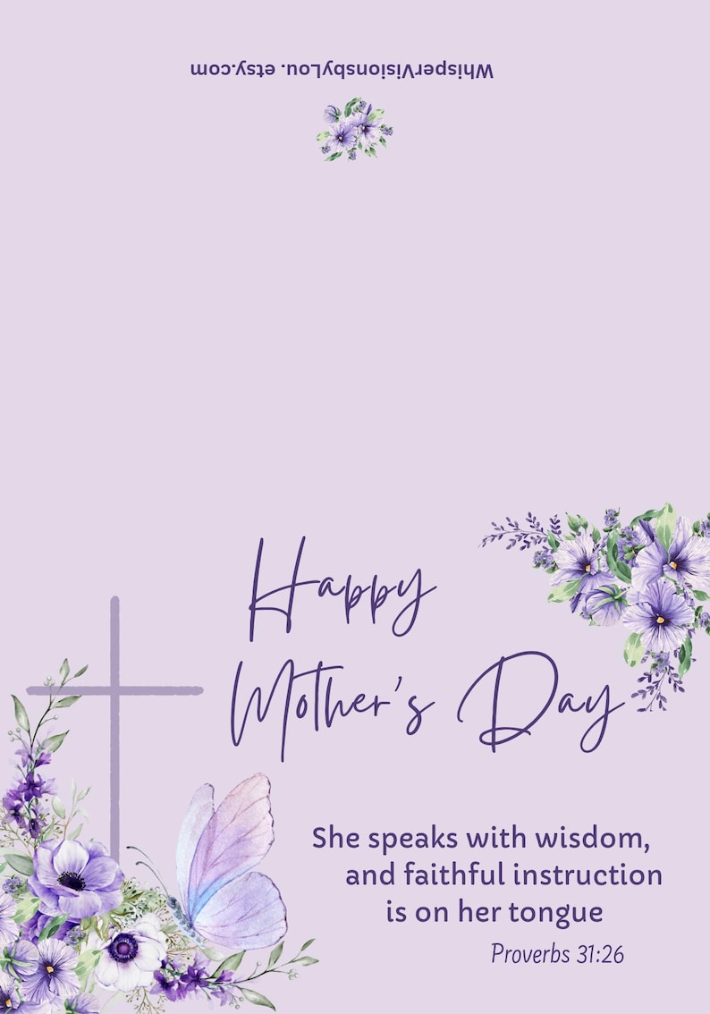 Editable Mother's Day Card Template | Canva Greeting Card (digital ...