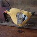 Primitive Fat Lil GOLDFINCH Bird Birdie Free-standing Ornie Shelf or ...