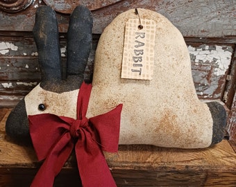 Primitive Bunny With Kite/repairs - Etsy