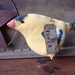 Primitive Fat Lil GOLDFINCH Bird Birdie Free-standing Ornie Shelf or ...
