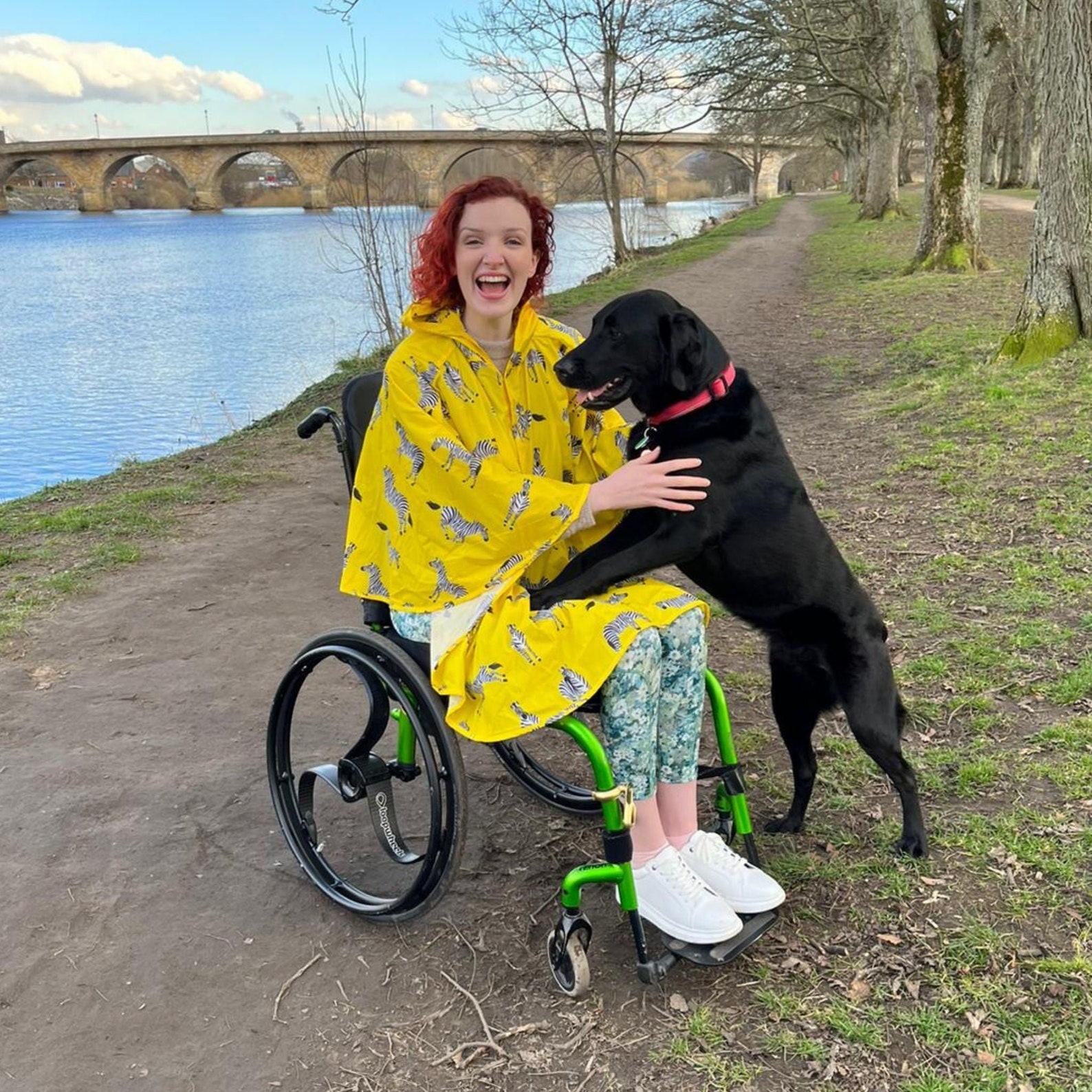 Bundlebean Adult Wheelchair Poncho - YELLOW ZEBRA - Etsy UK