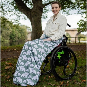 Bundlebean Adult Fleece-lined Wheelchair Cosy YELLOW ZEBRA - Etsy