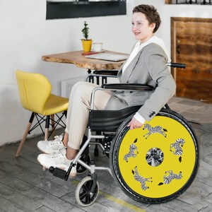 Bundlebean Adult Fleece-lined Wheelchair Cosy YELLOW ZEBRA - Etsy