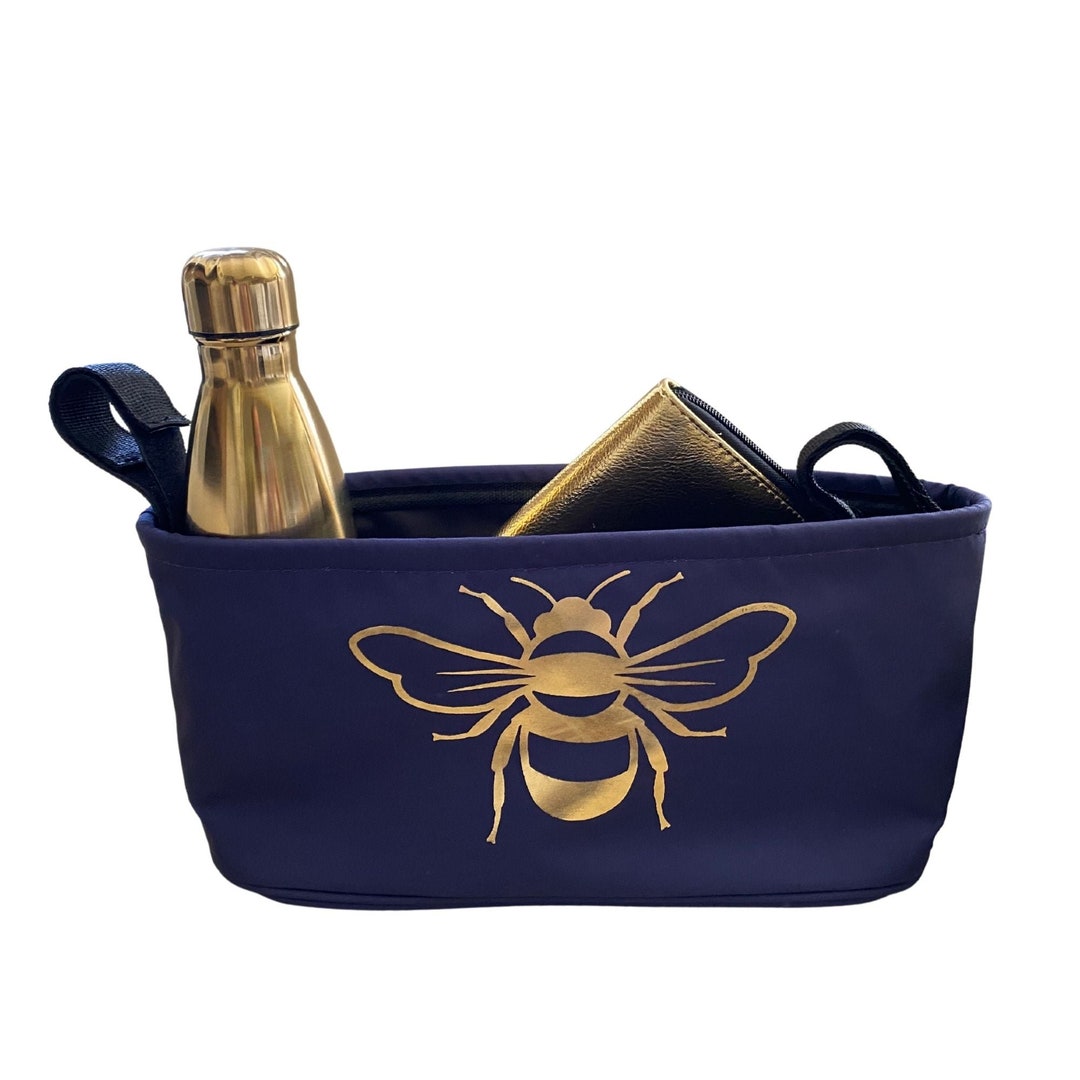Bundlebean Wheelchair Organiser Bag - GOLD BEES - Etsy UK