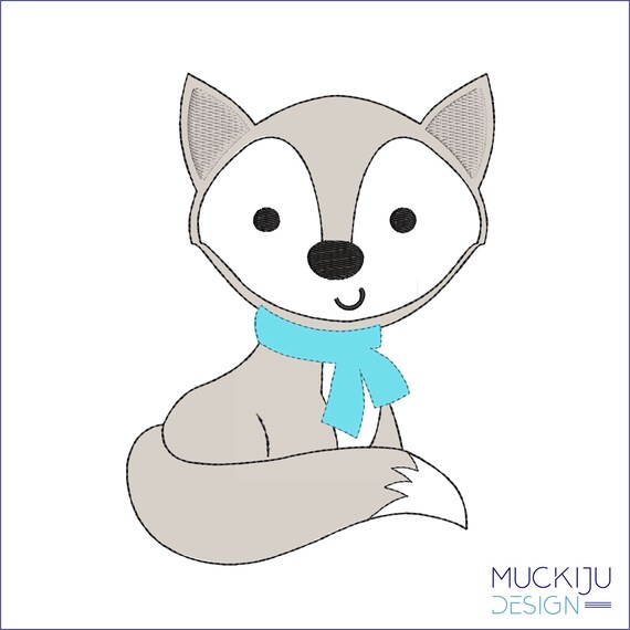 Stickdatei Fuchs 16x26 Doodle | Etsy