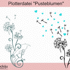 Plotterdatei pusteblume - Etsy.de