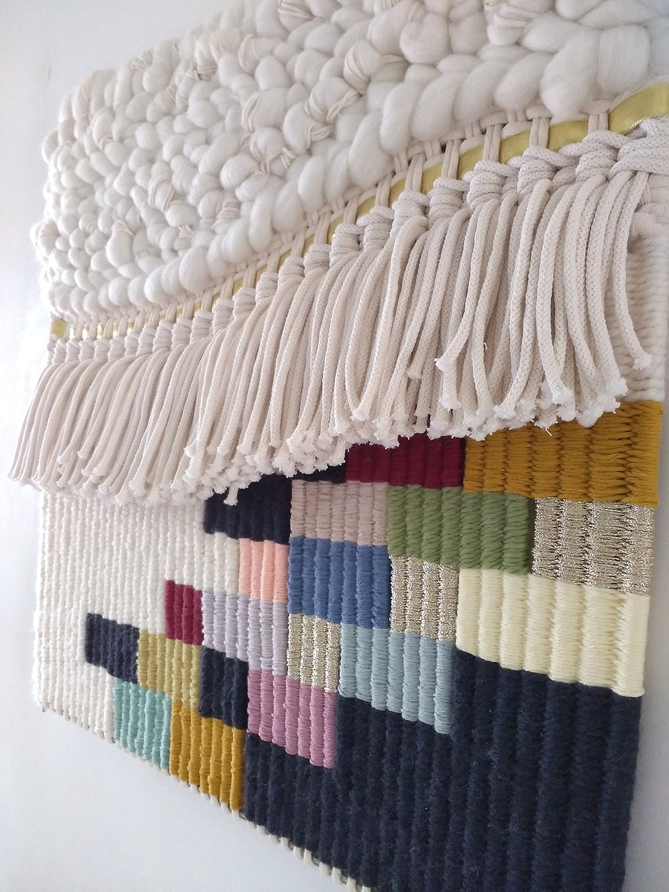Large Colour Block Woven Tapestry - Etsy UK