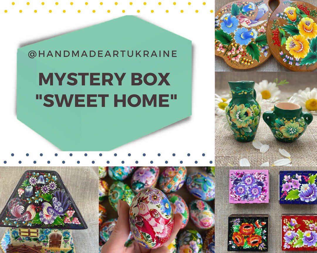 Mystery Box SWEET HOME, Mix of 5 Different Handmade Items, Gift Box ...