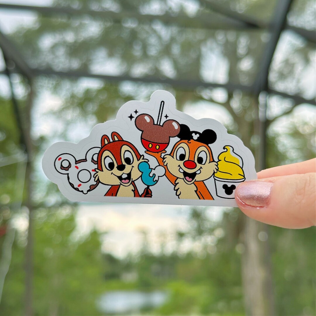 Die Cut Sticker Chip and Dale Snacks | Easy Peel Premium Vinyl Sticker ...