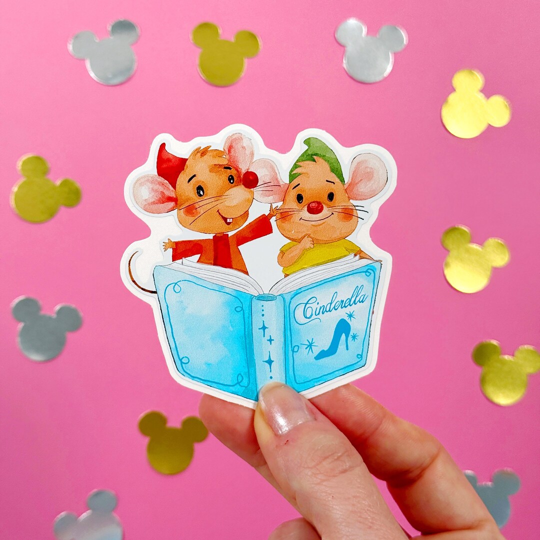 Bookworm Mice Die Cut Sticker | Disney Easy Peel Premium Vinyl Sticker ...