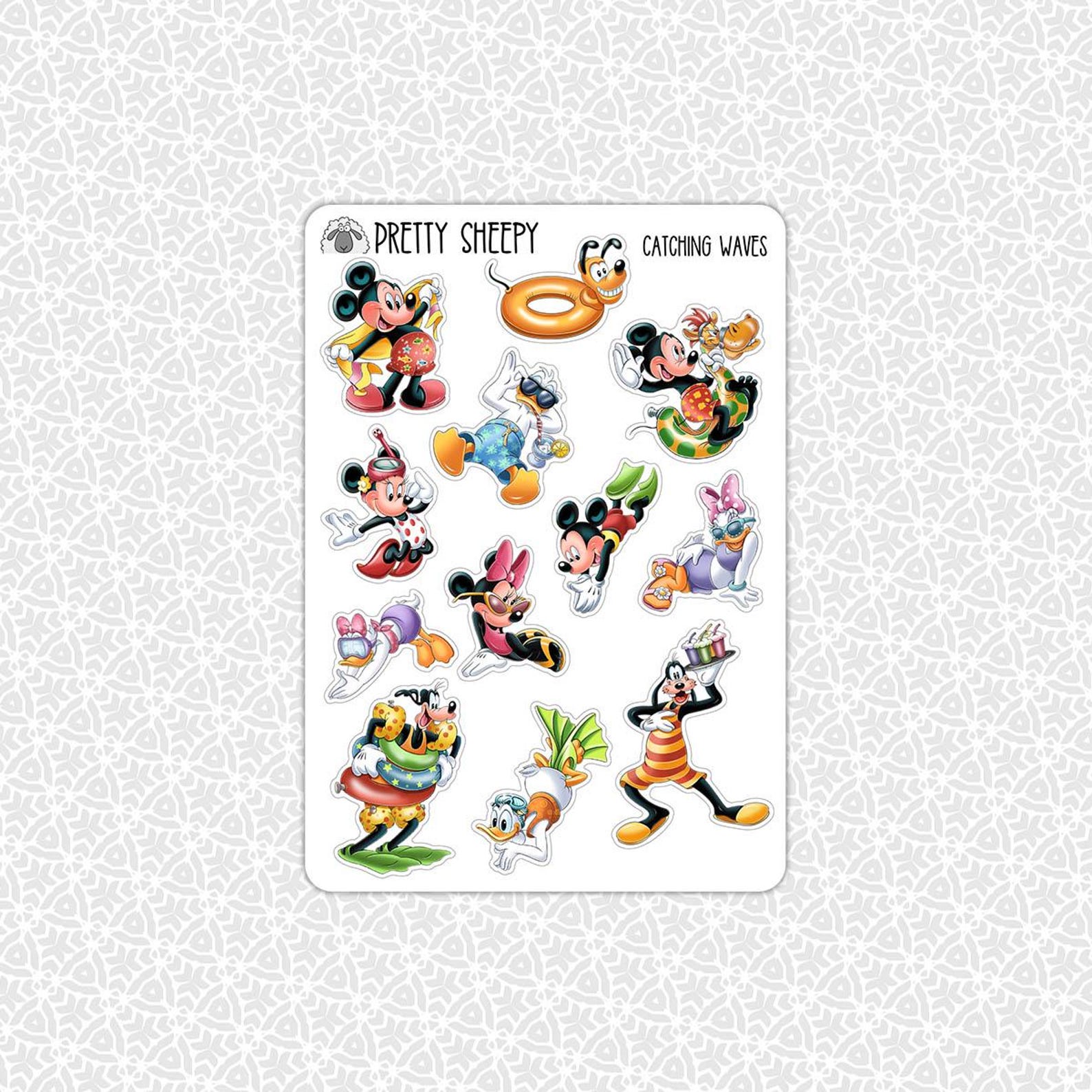 Sticker Sheet Catching Waves Stickers | Cruise Fish Extender Gift Party ...