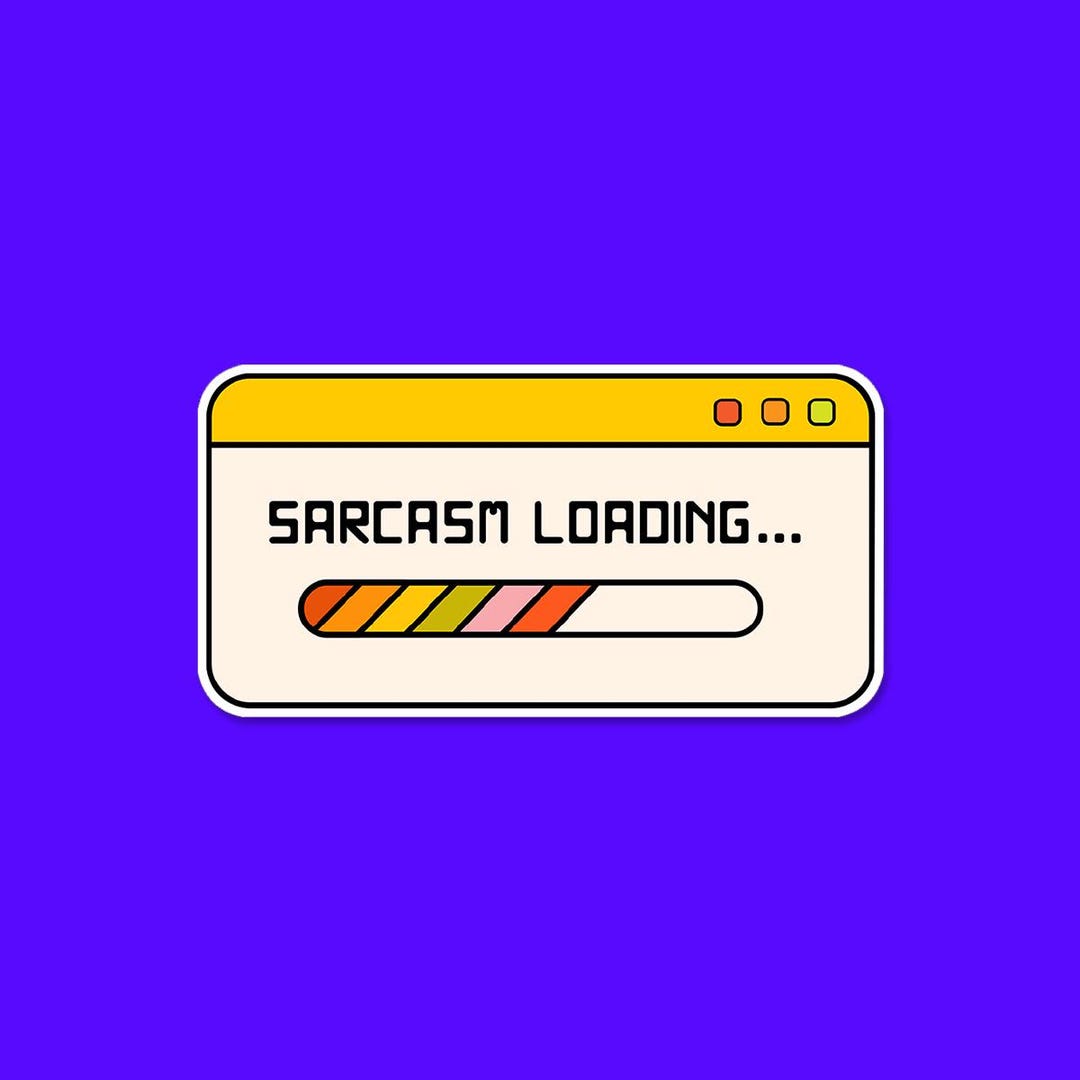Die Cut Sticker Sarcasm Loading Sticker | Snarky Sarcastic Funny Vinyl ...