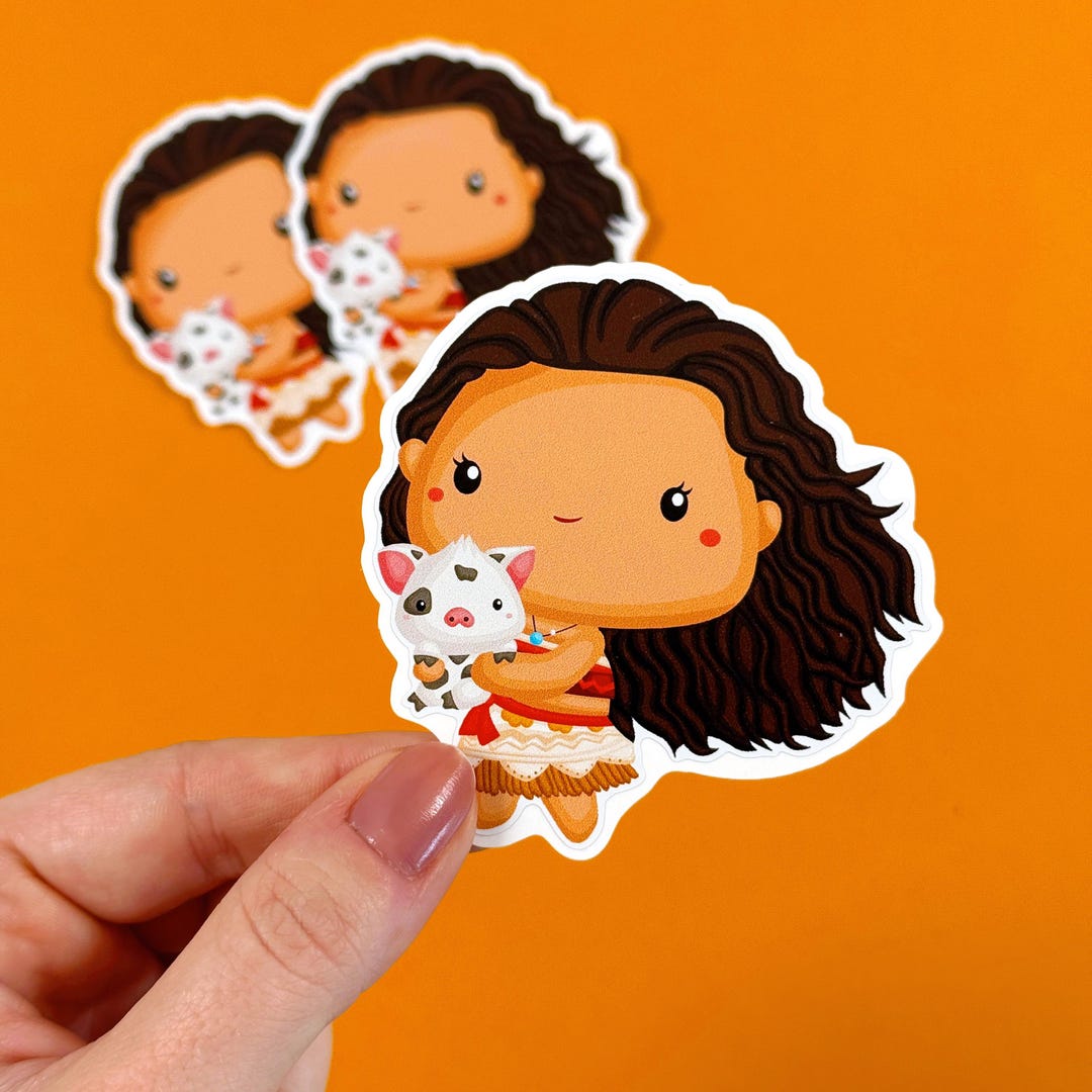 Moana Sticker Easy Peel Premium Vinyl Die Cut Sticker Water Bottle ...