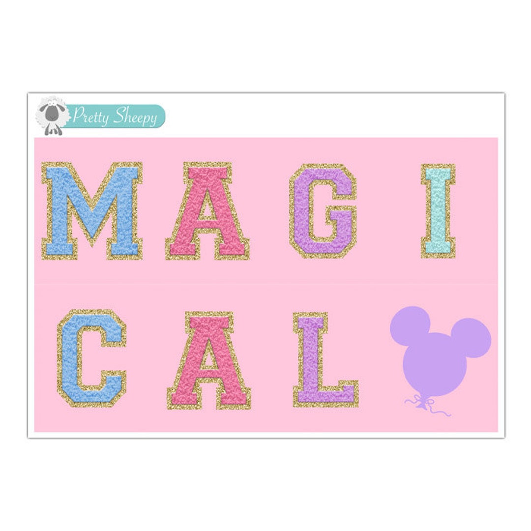 Magical Letters Stickers Full Boxes Magical - Etsy