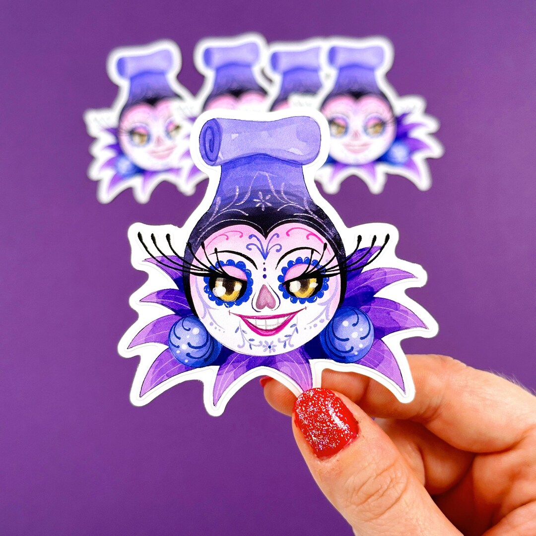 Sugar Skull Yzma Sticker Easy Peel Premium Vinyl Die Cut Sticker Day of ...