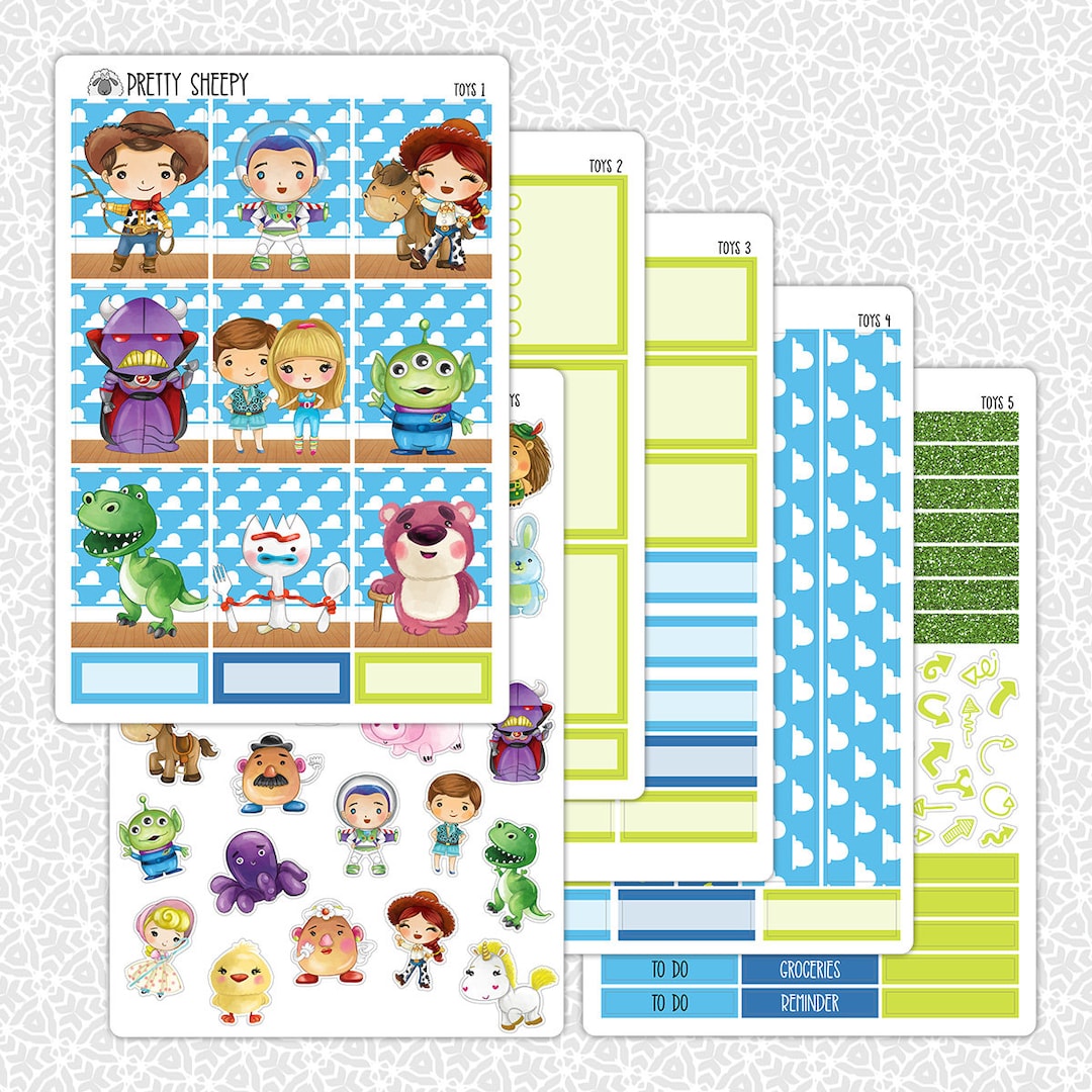 Planner Stickers Toys | Toy Story Weekly Planning Kit Functional ...