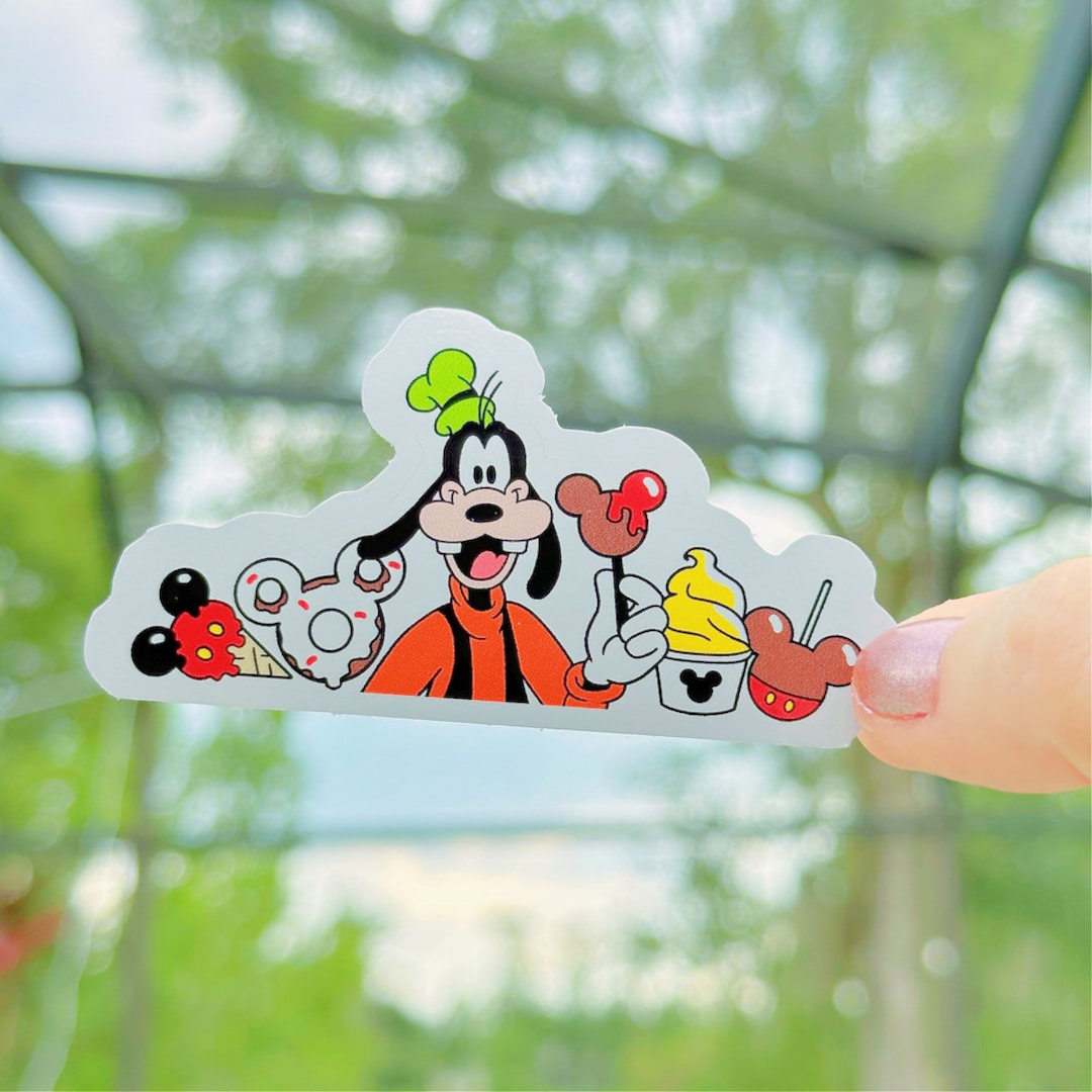 Goofy Snacks Easy Peel Premium Vinyl Die Cut Sticker | Disney Water ...