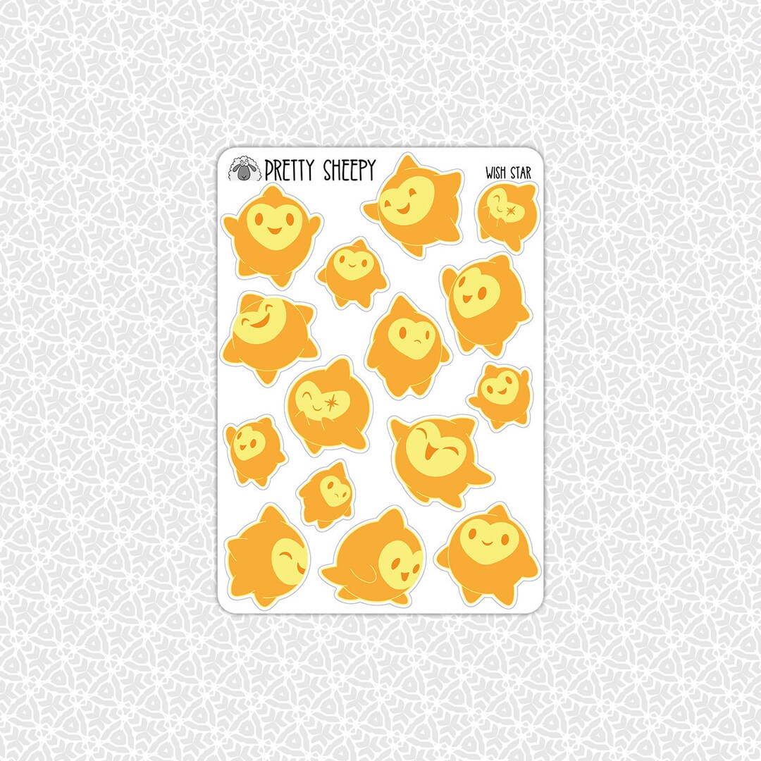 Wish Star Stickers Planning Bullet Journal Scrapbook - Etsy